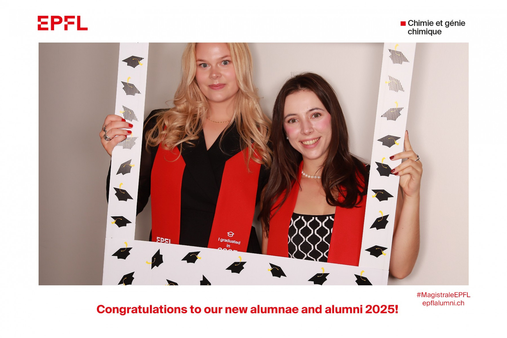 Chemistry and Chemical Engineering Class of 2025 Photobooth | EPFL Alumni
